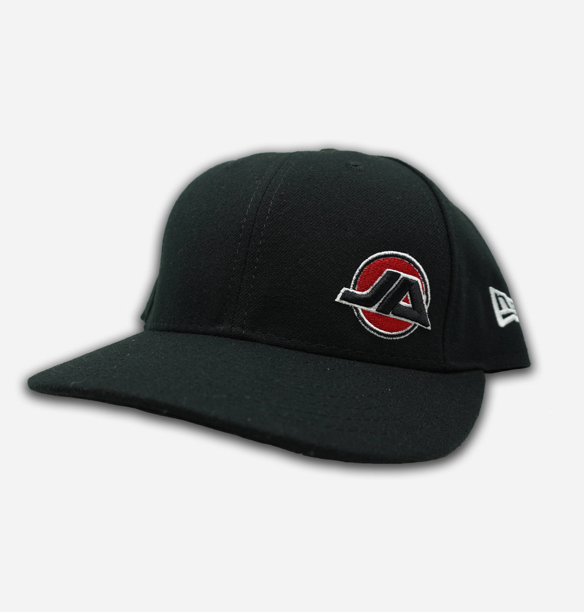Black Hat with Red JA Logo (FITTED - 7 1/8) – Shop JA Merch
